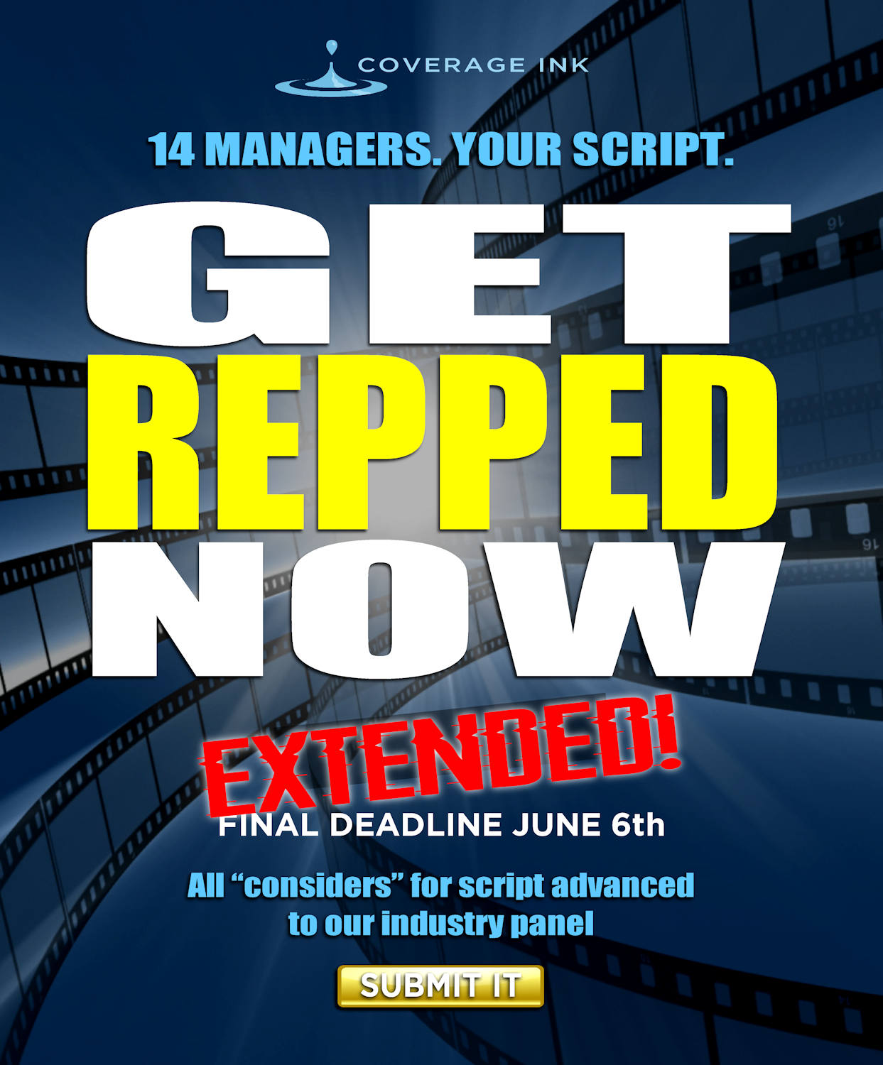 Get Repped Now Extended – Final Deadline June 4, 2023